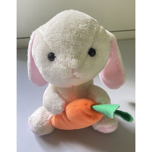 Hugfun | Toys | Hugfun White Bunny Rabbit Plush Holding Carrot Stuffed ...